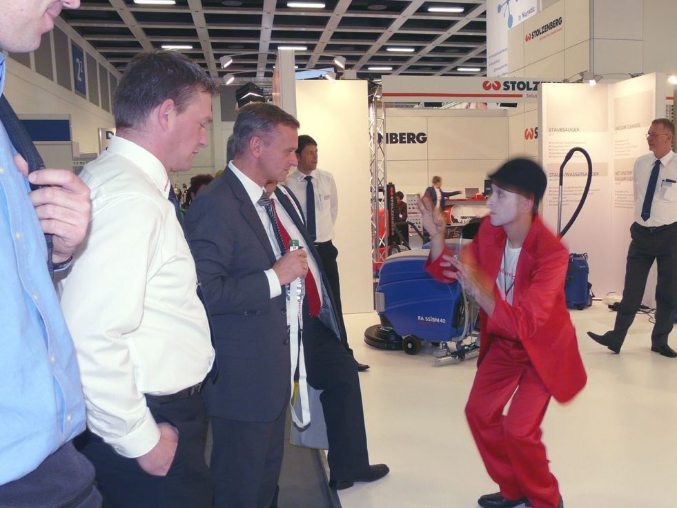 Messe Show Animation und PANTOMIME